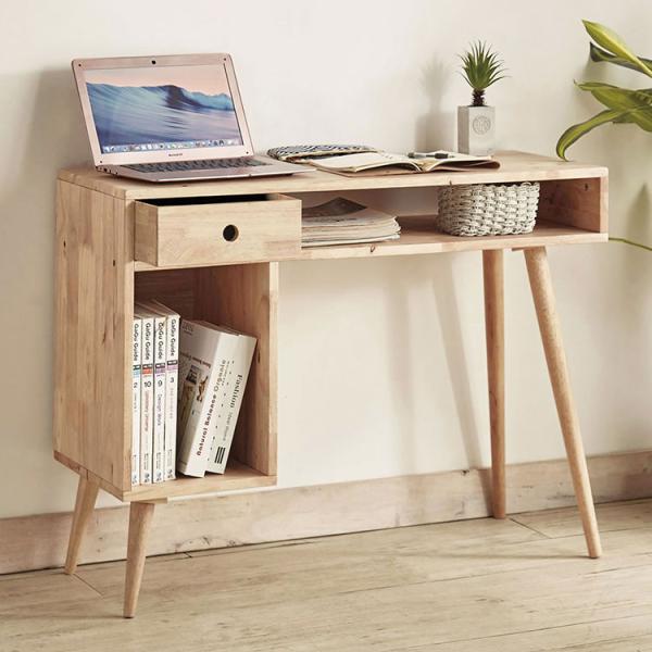 【発売日：2023年02月15日】■商品サイズ(cm)幅100×奥行40×高さ77■素材ラバーウッド無垢材　ラッカー仕上げ■重量(kg)21.5■生産国マレーシア■特徴ワークデスクや学習机にもぴったりな100cm幅のデスクです。飽きのこない...