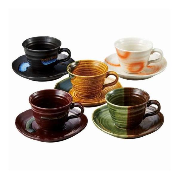 【発売日：2026年01月29日】手仕事の温もりを感じる、五つの彩り。様々な表情が魅力的なコーヒーカップ&amp;ソーサーのセット。落ち着いたブラウン、深みのあるブラック、温かみのあるベージュ、爽やかなグリーン、そして優しいピンクベージュ。...
