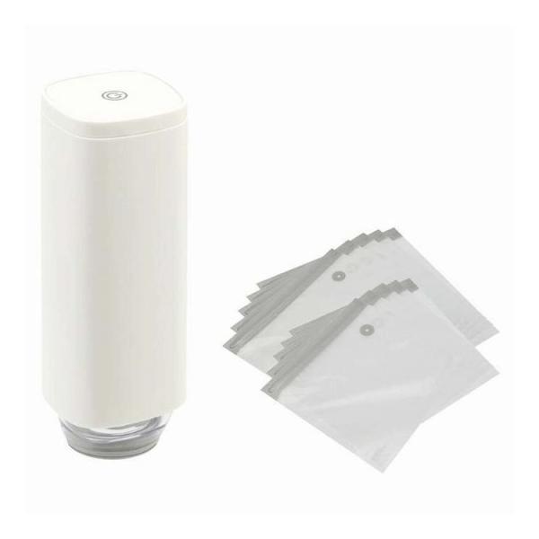 【発売日：2026年01月29日】真空保存で鮮度長持ち!コンパクトで場所を取らない手軽に使える真空ハンディポンプボタンをタッチするだけの簡単操作※※圧力センサーが‐30kPaを検知すると自動で吸引停止します吸気口への水分侵入を防ぐ透明キャッ...