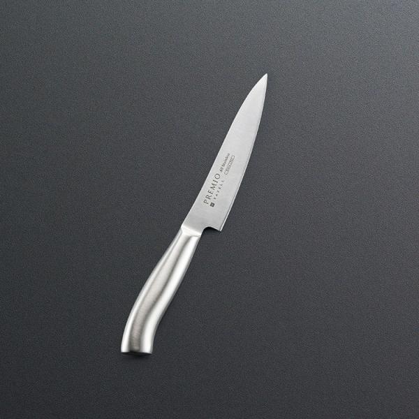 【発売日：2025年11月04日】継ぎ目のないオールステンレス製なので、目詰まりがなく衛生的。サラダやフルーツの調理に最適です。包丁の刃付けは日本です。刃:ステンレス刃物鋼、柄:18-8ステンレス刃渡12.5cm