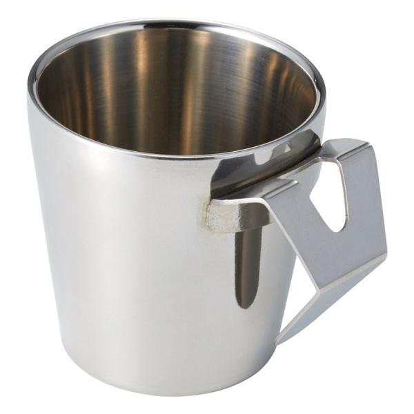 【発売日：2025年11月04日】取手を下にして置くと水切れが良く、カップの底に水がたまらず清潔にお使いいただけます。取手穴に歯ブラシを立てられます。18-8ステンレス10×7.3×7.3cm