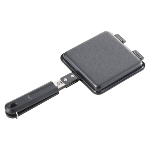 【発売日：2025年11月04日】お手軽朝ごはんも本格キャンプ飯も楽しく作れる、IH・ガス火対応のホットサンドメーカーです。鉄（1.6mm）、Wファイバーライン加工、ステンレス、フェノール樹脂36.5×15.6×3.3cm電磁調理器200V