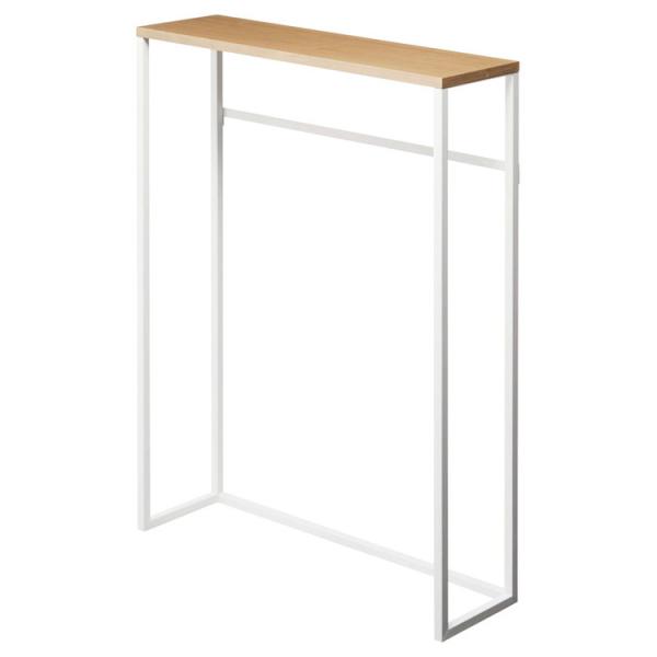 【発売日：2025年11月04日】ちょっとした置き場所が欲しい時に便利なコンソールテーブル。観葉植物やオブジェを飾ったり、鍵などの収納に便利。付属のフックを使えば引っ掛け収納ができます。奥行約18cmとスリムなので置く場所を選びません。フッ...