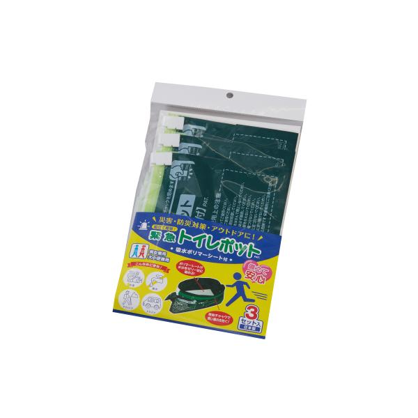【発売日：2021年04月19日】商品名 緊急トイレポット3PJAN 4560163655067商品サイズ(約) 38×15+12(マチ部分)cm個装サイズ(約) 17.5×30×2cm商品重量(約) 75g袋容量(約) 1600mlセット...