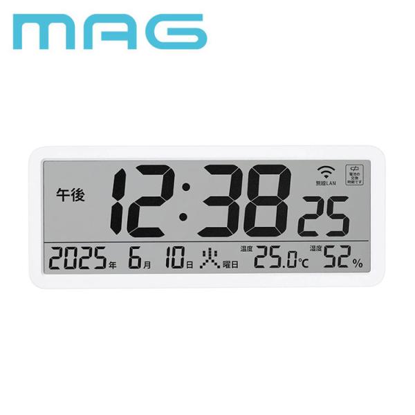 【発売日：2026年01月27日】●機能・無線LAN・時刻表示・カレンダー表示・温度/湿度表示・電波受信状況表示・受信マーク・12/24時間表示切替・電池交換お知らせ表示・置掛兼用・タイムゾーン(時差)設定・NTPサーバー設定機能・定期受信...