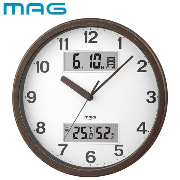 【発売日：2024年12月04日】【商品詳細】機能：連続秒針、カレンダー表示、温度/湿度表示電源：単3形マンガン乾電池x1,単3形アルカリ乾電池x2材質：枠：ABS樹脂, 風防：ガラス原産国：中国電波/非電波：非電波