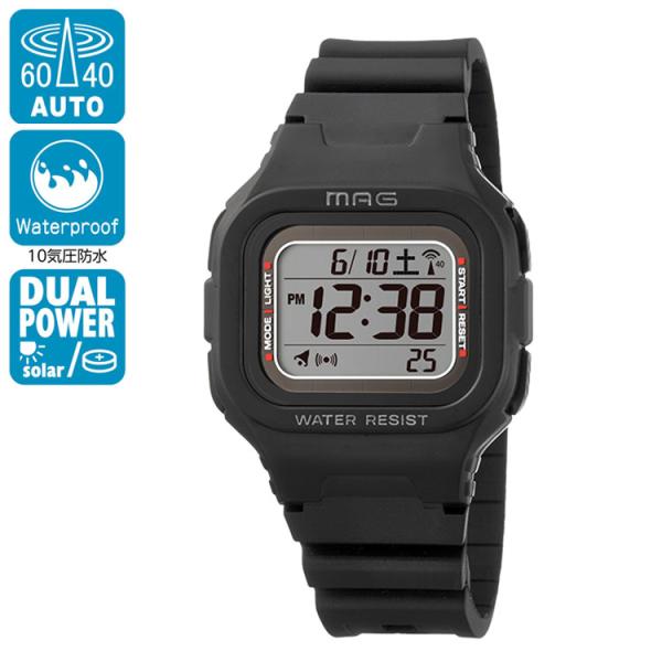 【発売日：2024年02月29日】【商品説明】●普段使いに便利なデジタル電波ソーラーウォッチ。ケースが小さ目なのでお子様から女性にもおすすめです。●時刻を自動修正する電波時計●ソーラーパワーとリチウム電池でのデュアルパワー駆動 （蓄電機能は...