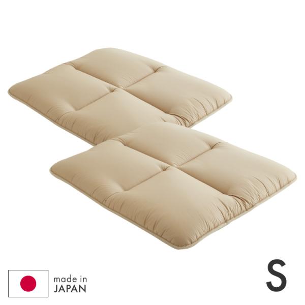 【発売日：2023年04月19日】■商品サイズベンチベッド専用敷布団幅90×長100cm(片面)2枚組座面サイズ(※紐で連結時)：幅90×長200cm■素材外：綿100％中：綿ポリエステル100％中芯：ウレタン25mm■重量2kg■生産国日...