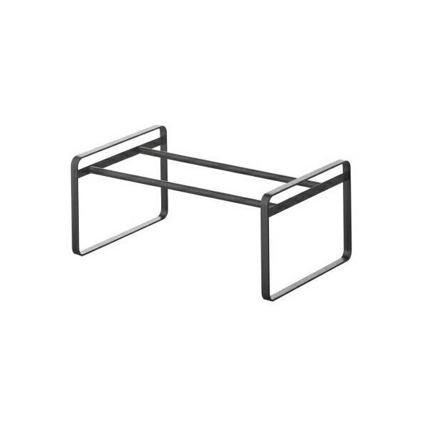 【発売日：2018年08月28日】山崎実業 伸縮シューズラック フレーム ブラックJANコード：4903208072106◆下駄箱からあふれた靴を下駄箱にまとめて一括収納！　◆玄関の靴箱の下に収納できるコンパクト設計シューズラック！　◆男性...