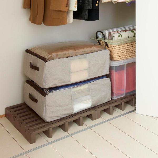 【発売日：2021年07月20日】【サイズ】幅51.7×奥行51.6×高さ7.1cm【重量（kg）】1.4【素材・材質】材質:本体/PP・PE【生産国】日本【特徴】通気性のよい高床すのこ！つなげて広く使えます！