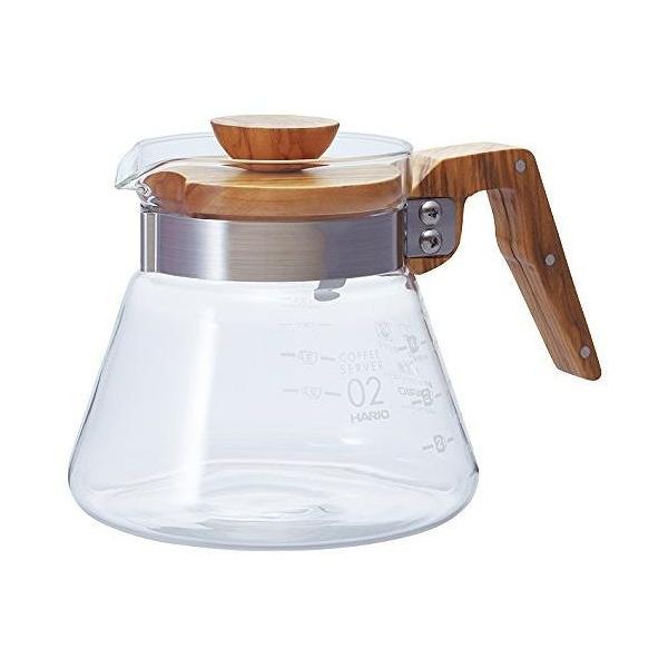 【発売日：2016年11月18日】ハリオ コーヒーサーバー オリーブウッド 600ml VCWN-60-OVJANCODE：4977642019331本体サイズ:幅182×奥行128×高さ121mm、口径:88mm本体重量:400g材質:耐...
