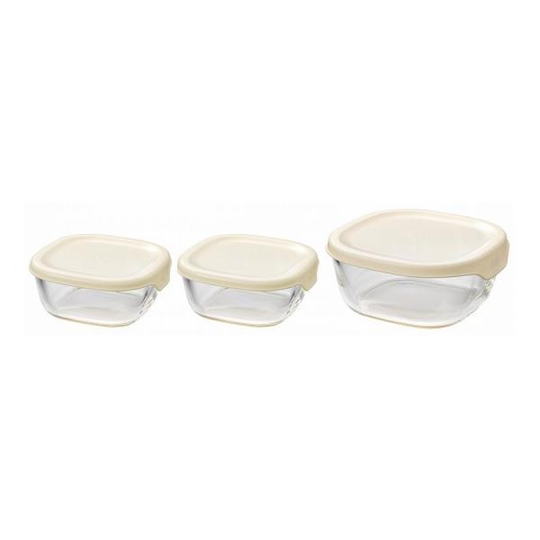 【発売日：2022年09月05日】【商品説明】調理、食器、保存としても使える便利な耐熱ガラス製保存容器、お買い得3個セット。電子レンジにも対応している為、フタをしたままレンジ調理や温め直しが可能です。フタを外して、ガラス本体はオーブン調理も...