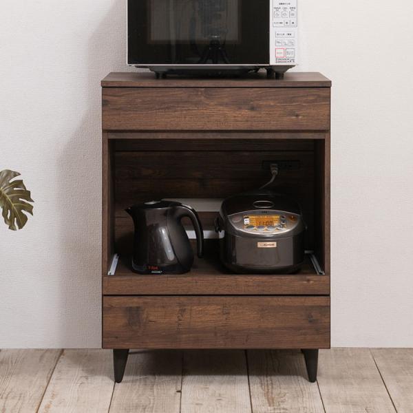 【発売日：2025年09月05日】様々なキッチンアイテムを収納できる大小合計2杯の引出し収納付き。上下に2杯ある引出しには、小物などのアイテムが収納できます。カトラリーやラップ、食品ストックなども収納可能。ペーパーやふきんのストックなど、種...