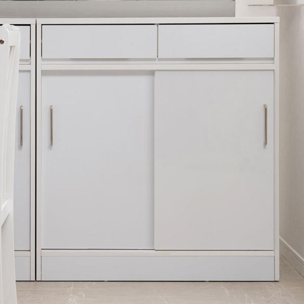 【発売日：2025年09月05日】収納する物にこだわったカウンター下収納【SIRO】カウンター下収納シリーズ。ハイグロス仕上げで高級感ある雰囲気。カウンター下のデッドスペースを造り付けの様なスッキリした収納庫で大量収納。リビングの薄型のキャ...