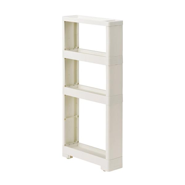 【発売日：2018年06月08日】【商品説明】スペースを有効活用できる超スリム幅！隙間に入り込んでくれます。プラスチック製なので、洗面所やキッチンなど水回りでも大活躍。【サイズ】外寸：(約)12cm×奥行40cm×高さ85cm棚板内寸：上・...