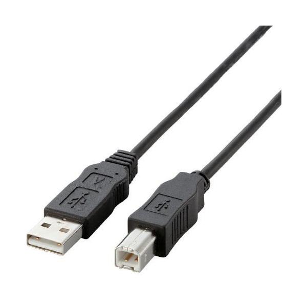 【発売日：2014年04月30日】ハロゲンフリー・RoHS指令準拠のエコ対応USB2.0ケーブルです。（USB Aオス - USB Bオス・2.0m）　／
