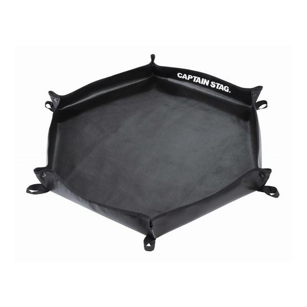 【発売日：2024年03月11日】ブランド：キャプテンスタッグ品質表示グラスファイバー(耐熱温度700℃)表面：シリコン(耐熱温度200℃)商品仕様使用サイズ(約)/650×750mmシートの縁を立ち上げられるホック仕様※ペグは別売りです。...