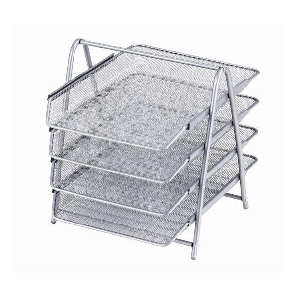 【発売日：2021年08月05日】【商品説明】●シンプルなデザインのスチール製トレー。●A4サイズの書類が収納できます。■製品サイズ(約)：幅297ｘ奥行355ｘ高さ325mm■重量(約)：1620g■材質：本体:スチール(粉体塗装)、脚キ...