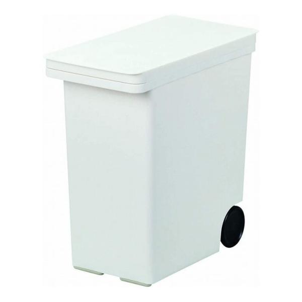 【発売日：2021年12月02日】袋に入れたまま保管できる米びつ。お米を米びつに移し替える手間がなく、時短に。D型形状の1合計量カップ付き。サイズ（約）幅16×奥行32.5×高さ32cm材質:本体・蓋・キャスター/ポリプロピレン　ストッパー...