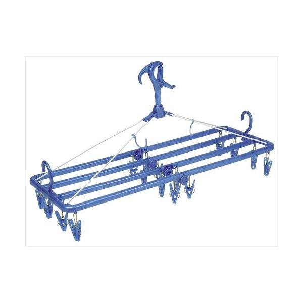 【発売日：2015年05月13日】(約)幅70cmまでのバスタオルを4枚干すことができます。左右の補助フックを使用して竿にかけると、ベランダの手すりの高さ内でも長さのある洗濯物を干しやすくなります。ピンチ16個付。ピンチの先端は衣類にやさし...