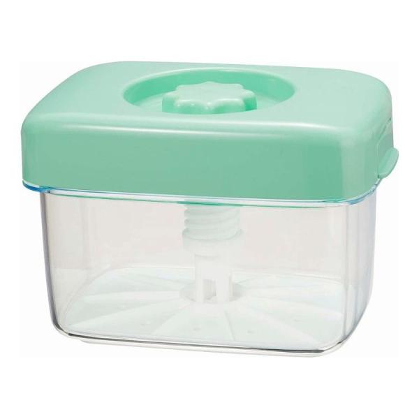 【発売日：2023年03月10日】重石要らずで漬物が簡単に出来る。サイズ（約）幅24×奥行15.5×高さ16cm材質:本体・フタ/ポリスチレン　つまみ・ネジ棒・押し板・止めリング/ポリプロピレン　フック/AS樹脂　内部のバネ/ステンレス重量...