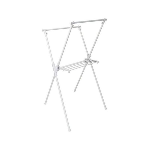 【発売日：2022年12月22日】コンパクト物干しスタンド。スポーツタオルが5枚干せるタオルバー付属。平干しにも使える。軽いので持ち運びが楽にできる。折りたたんでコンパクトに収納可能。工具不要で組み立て可能。使用時サイズ(約)幅73×奥行6...