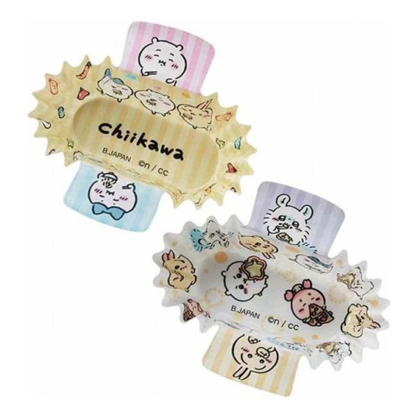 【発売日：2025年11月27日】ちいかわの楕円型おかずカップ。電子レンジでの加熱対応。日本製。食品衛生法適合。14枚入り（2種類×各7枚）直火及びオーブン、オーブントースターでのご使用はおやめください。燃えることがあります。サイズ（約）幅...