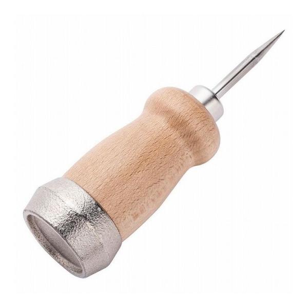 【発売日：2024年12月10日】氷の塊を砕くのに便利な、砕氷用の錐。割った氷を布巾に包み柄の金属部で砕くと、クラッシュアイスが作れる。針部分が短いショートサイズ。 コンパクトに収納できる。柄部は濡れても滑りにくい天然木。 握りやすく滑りに...