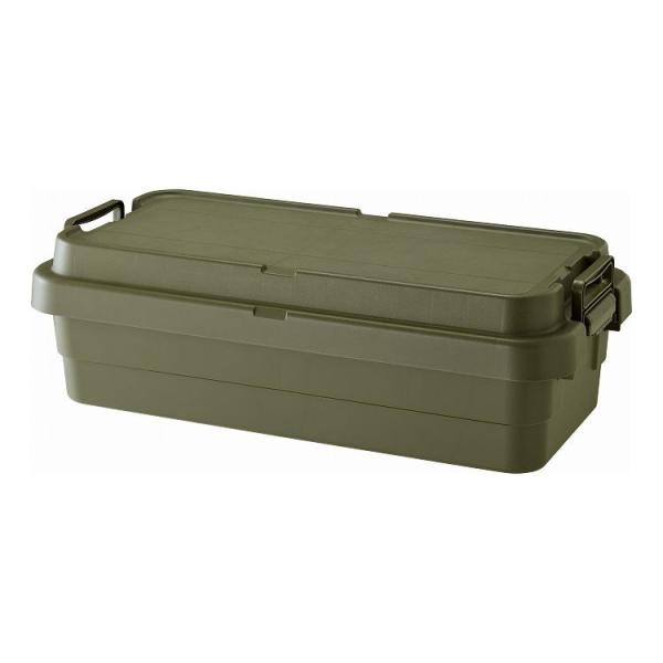 【発売日：2023年03月10日】アウトドアに最適な収納コンテナ。長尺の荷物の収納に便利な大型サイズ。浅いので荷物が紛れにくく整理しやすい。大型のバックルは蓋をしっかりロックし、運ぶ際は握りやすいハンドルに。フタは耐荷重100kgで椅子とし...