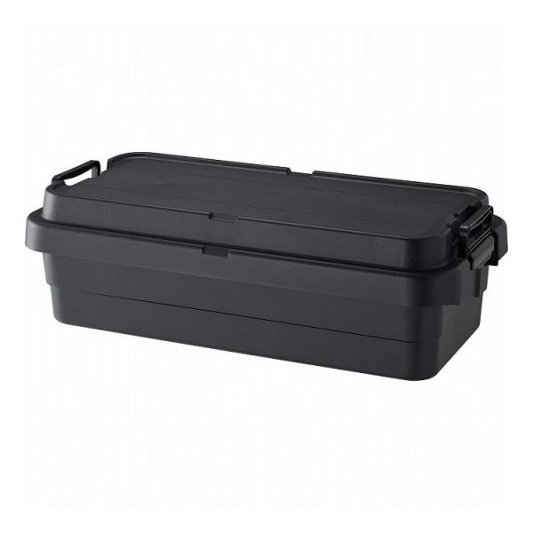 【発売日：2023年06月27日】アウトドアに最適な収納コンテナ。長尺の荷物の収納に便利な大型サイズ。浅いので荷物が紛れにくく整理しやすい。大型のバックルは蓋をしっかりロックし、運ぶ際は握りやすいハンドルに。フタは耐荷重100kgで椅子とし...