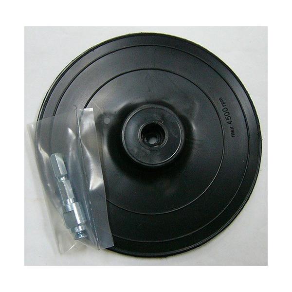 【発売日：2017年04月20日】【商品詳細】回転を止めてもパッドが外れない安全構造。先端工具の着脱はワンタッチで、簡単で確実なファスナー式。用途：サンダー・バフ・ポリッシャー用外径：125ｍｍ六角軸：6．35ｍｍ取付工具：電動ドリル・イン...