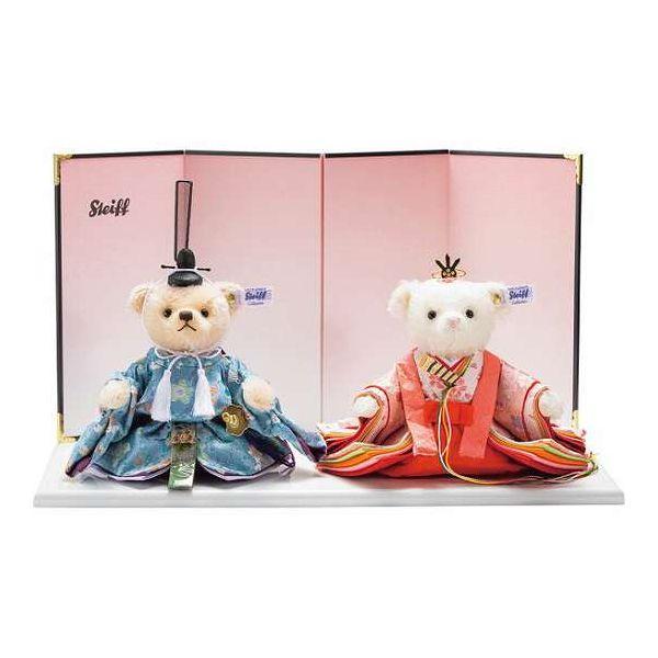 【発売日：2026年01月22日】●ひな人形ベア×2かわいらしく高品質なシュタイフのひな人形。柄のモチーフの「うさぎ」は飛び跳ねる姿から「飛躍」を表し、その長い耳は福を集めると言われています。柔らかい色合いが美しく、お子さまの成長と幸せを祈...