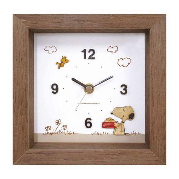 【発売日：2026年01月22日】●スイープムーブメント採用●壁掛け使用可●単3電池1本使用(別売)●(株)アートプリントジャパン人気のウッドパーツシリーズにピーナッツクロックが新登場。インテリアとしても合わせやすいシンプルで落ち着いた雰囲...