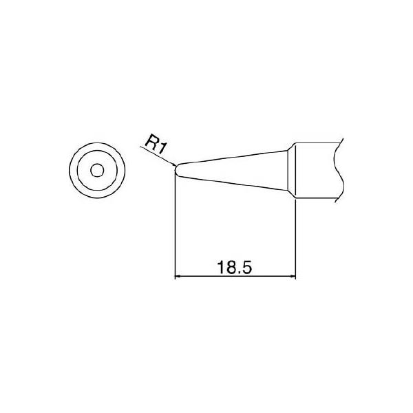 【発売日：2015年08月21日】【メーカー型番】T19-B2【JANコード】4962615039324【ブランド】白光　【特徴】【用途】【仕様】●コテ先名称:２Ｂ型●適合コテ:FX-601●質量(g):5●ヒーター分離式【材質／仕上】【セ...