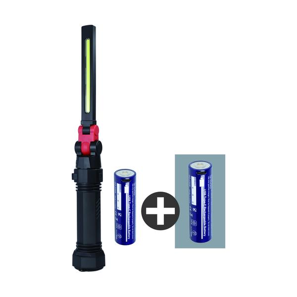 【発売日：2024年03月21日】商品スペック:・電源：専用充電池(取り外し可能)・明るさ：740lm(メインCOB強モード)／400lm(メインCOB弱モード)／50lm(トップライト)・最大点灯時間：5時間(メインCOB強モード)／9時...