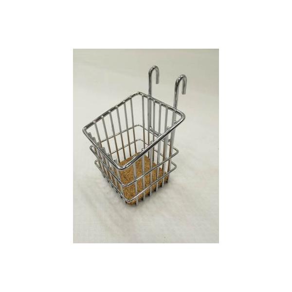 【発売日：2016年09月21日】【商品詳細】●メタルラック専用のバスケットです。●間口(mm):75●奥行(mm):75●高さ(mm):130●スチール●表面処理:クロムメッキ仕上げ
