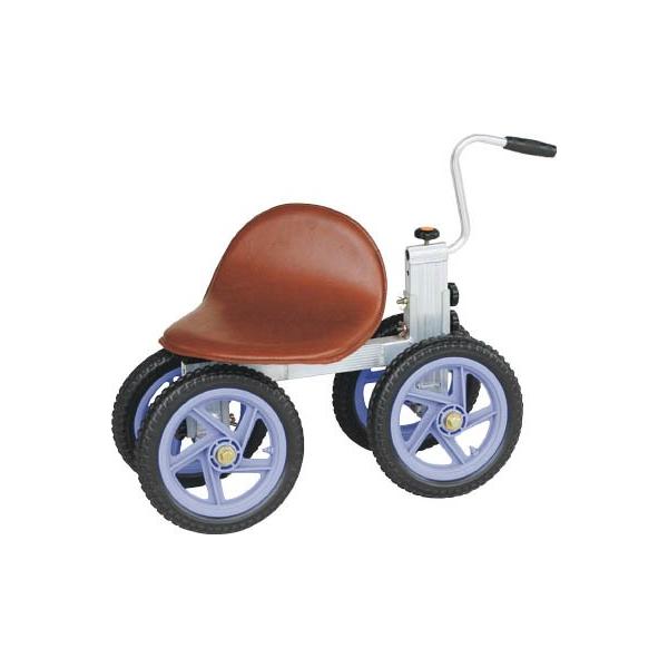 【発売日：2016年09月21日】【商品詳細】●アルミ製の乗用作業車です。●１２インチノーパンクタイヤを使用してるため、走行がスムーズで腰への負担が軽減されます。●イス回転式の座面が少し高めのハイタイプです。●幅(mm):340●奥行(mm...