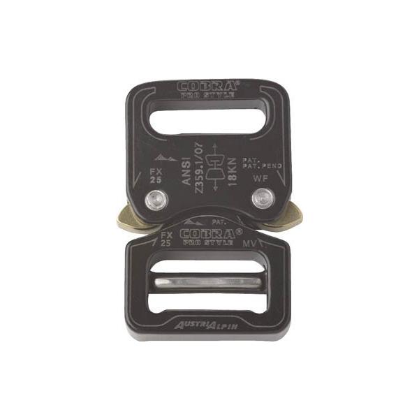 【発売日：2016年09月21日】【商品詳細】●プロスペックの強力なバックルです。●ワンタッチでロックでき、ワンタッチで解除できます。●過酷な環境下でも性能を発揮できます。●ハーネスなどの締め付け用。●色:ブラック●適応ベルト幅(mm):2...