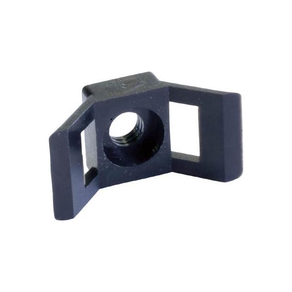 【発売日：2017年02月03日】【商品詳細】●ケーブルタイを固定し、電線、ケーブルをまとめることができます。●ケーブルタイの固定。●色:黒●使用結束バンド幅(mm):〜9●下穴径（mm）：5●ナイロン66生産国：イタリア重量：121g