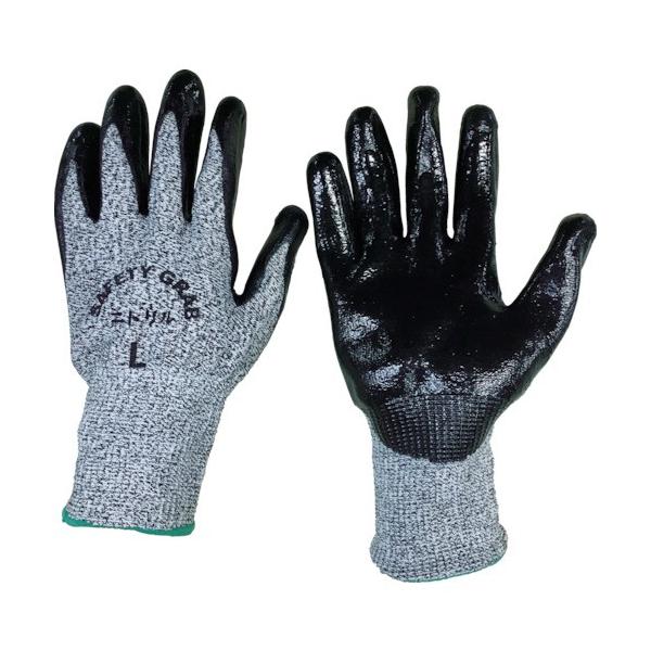 【発売日：2018年04月16日】【商品詳細】●高強度ポリエチレンを使用した耐切創手袋です。●ニトリル加工が施されてあり耐油性もあります。●重作業。●切断作業。●サイズ：M●色：グレー●リストカラー：イエロー●全長(cm)：23.5●手のひ...