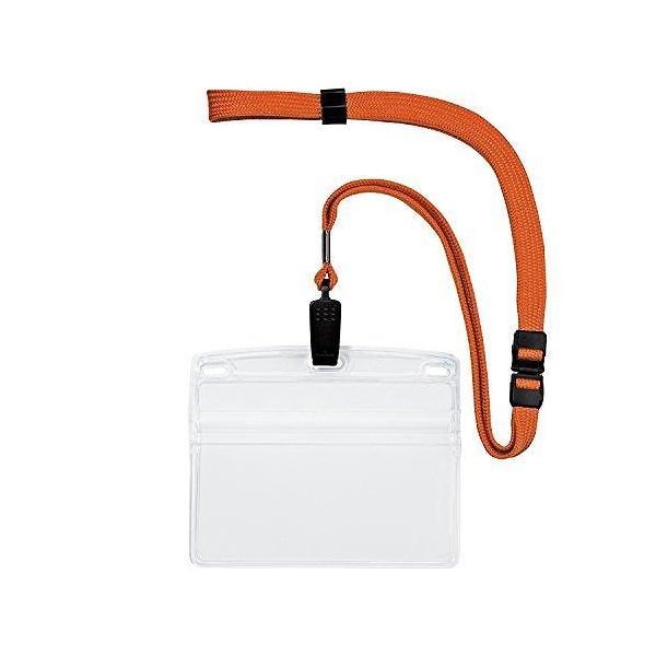 【発売日：2017年12月28日】オープンネームホルダー吊り下げ名札ソフトケース特大橙10枚NL-21-RGJANコード：4970115561368汎用性の高い吊り下げネームホルダー。お徳用の10枚セット。ストラップは長さ調節が可能。強い力...