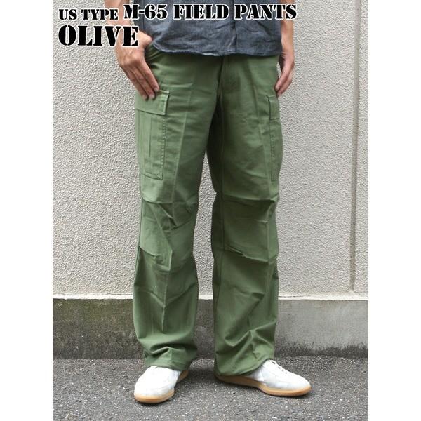 USタイプ「 M-65」フィールドパンツ PP062YN オリーブ メンズ Lサイズ