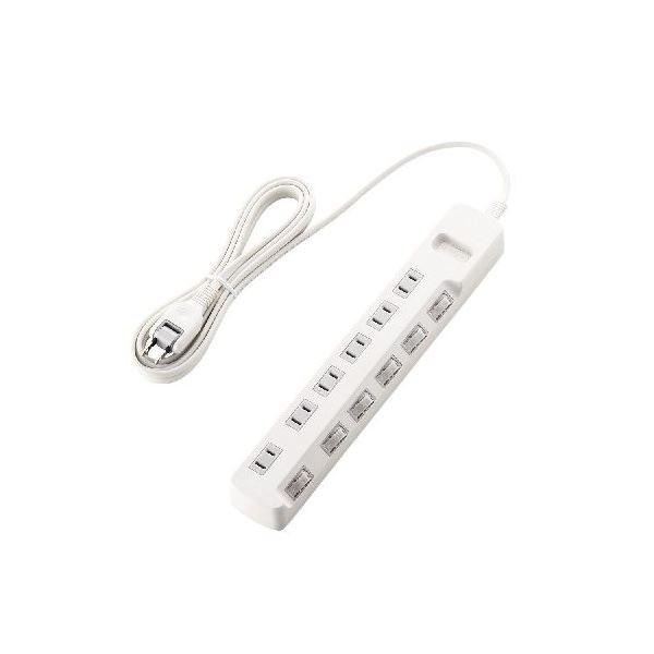 【商品名】(まとめ)エレコム 個別スイッチ付省エネタップ T-E5A-2630WH【×2セット】