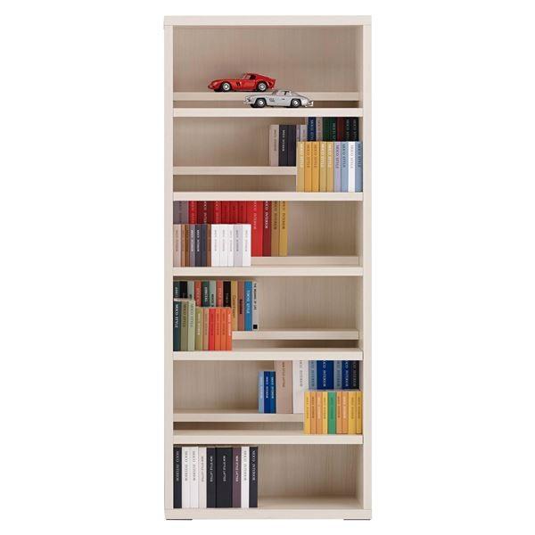 【商品名】フナモコ コミックシェルフ ハイタイプ 【幅75×180cm】 ホワイトウッド CBS-75T