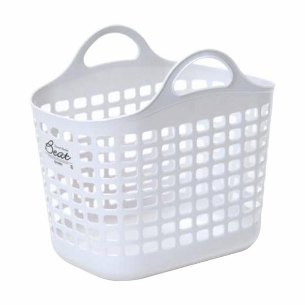【発売日：2025年09月29日】【商品説明】シンプルなデザインで生活に取り入れやすいランドリーバスケットです。プラスチック素材で扱いやすく、格子状に隙間があるので通気性も抜群です。おもちゃや雑誌、ペット用品などの収納アイテムとしても便利で...