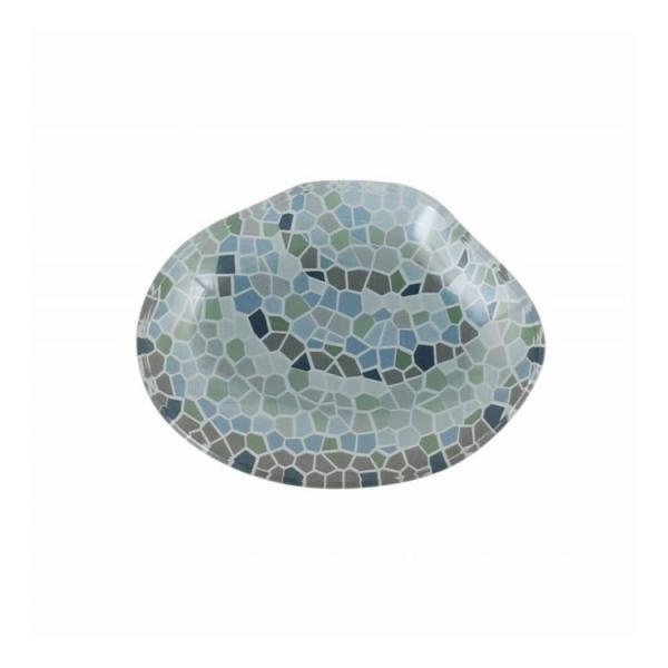 【発売日：2025年12月18日】【商品説明】地中海をイメージした魚介デザインの遊び心とユーモアに溢れるガラスプレートです。爽やかな色彩とモザイク調のデザインが特徴的です。料理を盛り付ける以外にも、壁掛けなどのインテリアとしてもおすすめです...