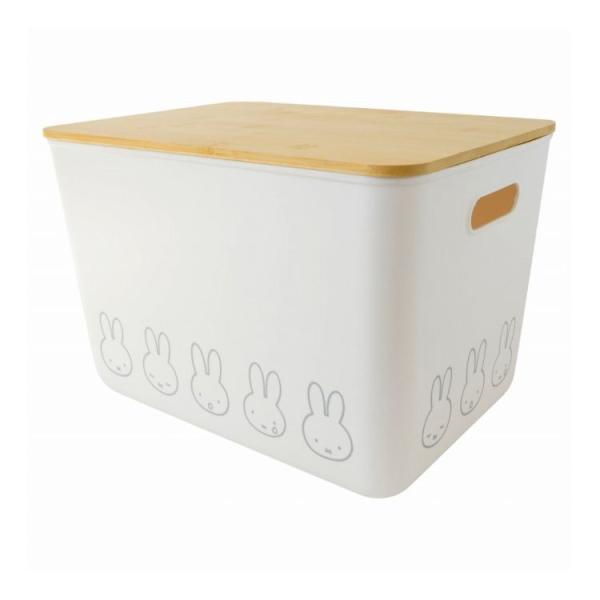 【発売日：2025年12月15日】【商品説明】日常アイテムの収納に便利な収納ボックスです。愛らしいミッフィーデザインが描かれています。フタがホコリや汚れを防ぎます。サイズ違いで揃えると統一感のある空間がつくれます。【商品情報】■サイズ約 幅...