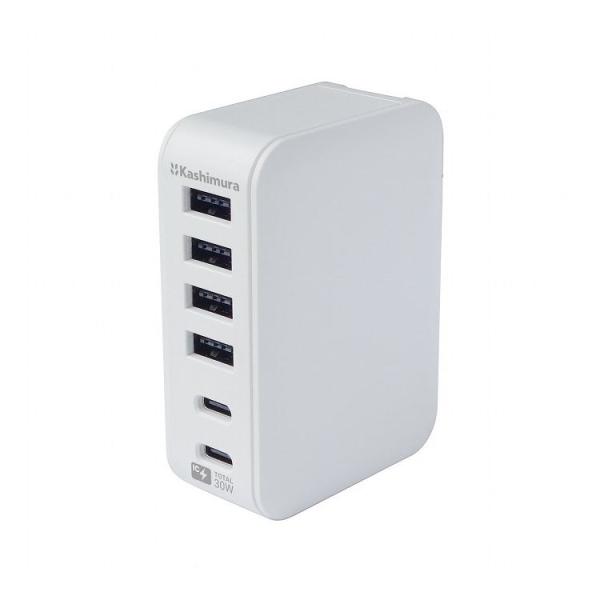 【発売日：2023年11月02日】【商品説明】コンセントに直結、コンパクトなUSB6ポート6A充電器製品サイズW29×H76×D55mm製品重量95(g)