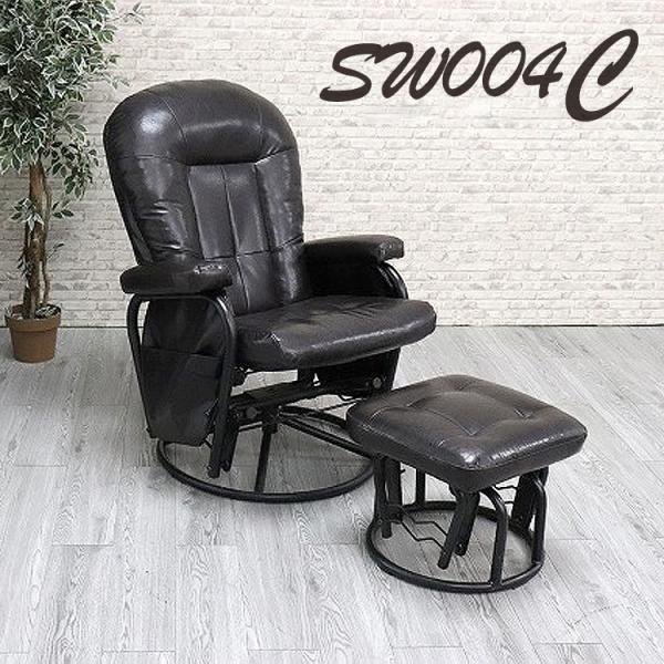 【発売日：2023年01月12日】【特長】・ゆらゆら前後に揺れるロッキングチェア。オットマンも一緒にゆらゆら。・高級感あふれるシックで味わいある合成レザー張地【商品名】ゆらゆらロッキングチェア【サイズ】チェア：約幅106.7×奥行86〜11...