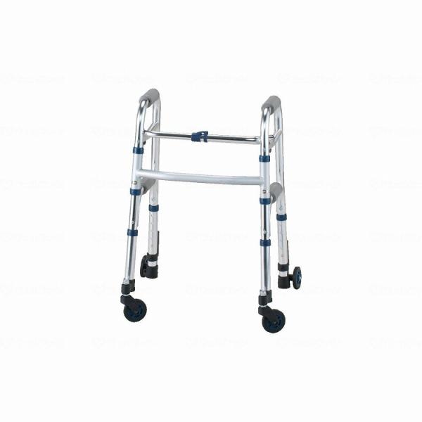 【発売日：2023年06月29日】スムーズな歩行をサポートするスイングキャスターとキャスター付ストッパーの4輪タイプ。エコノミータイプ、室内専用です。○コンパクト収納：薄型折りたたみ○丈夫な25mmパイプ丈夫な25mmの太パイプを使用してい...